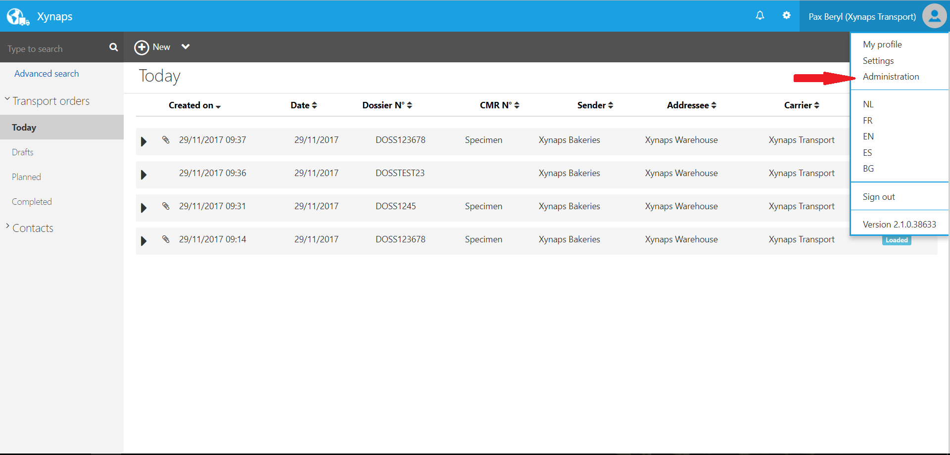Administrator guide | eWastra Documentation