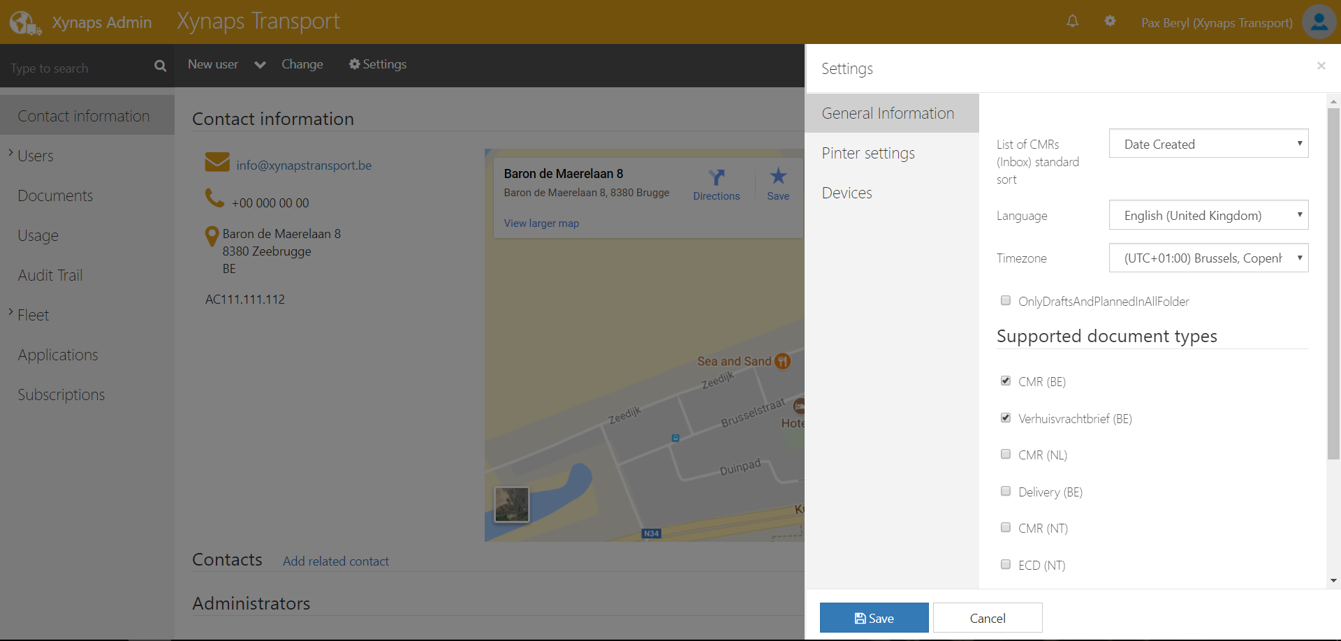 Administrator guide | eWastra Documentation